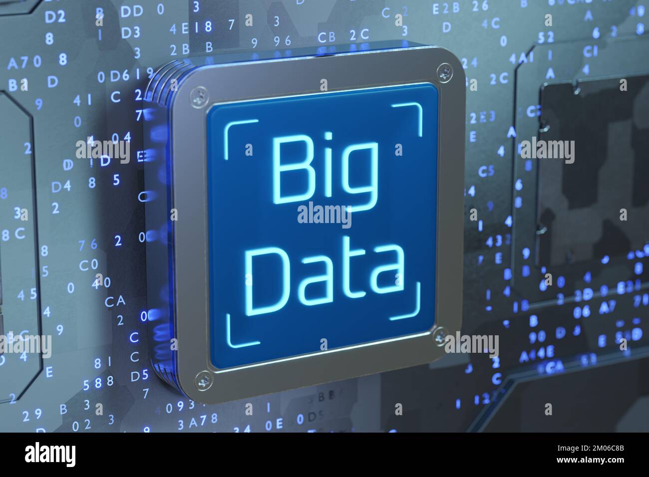 Big Data Connection Complex Data Array Visual Concept Big Data Visualization 3d Render Stock 