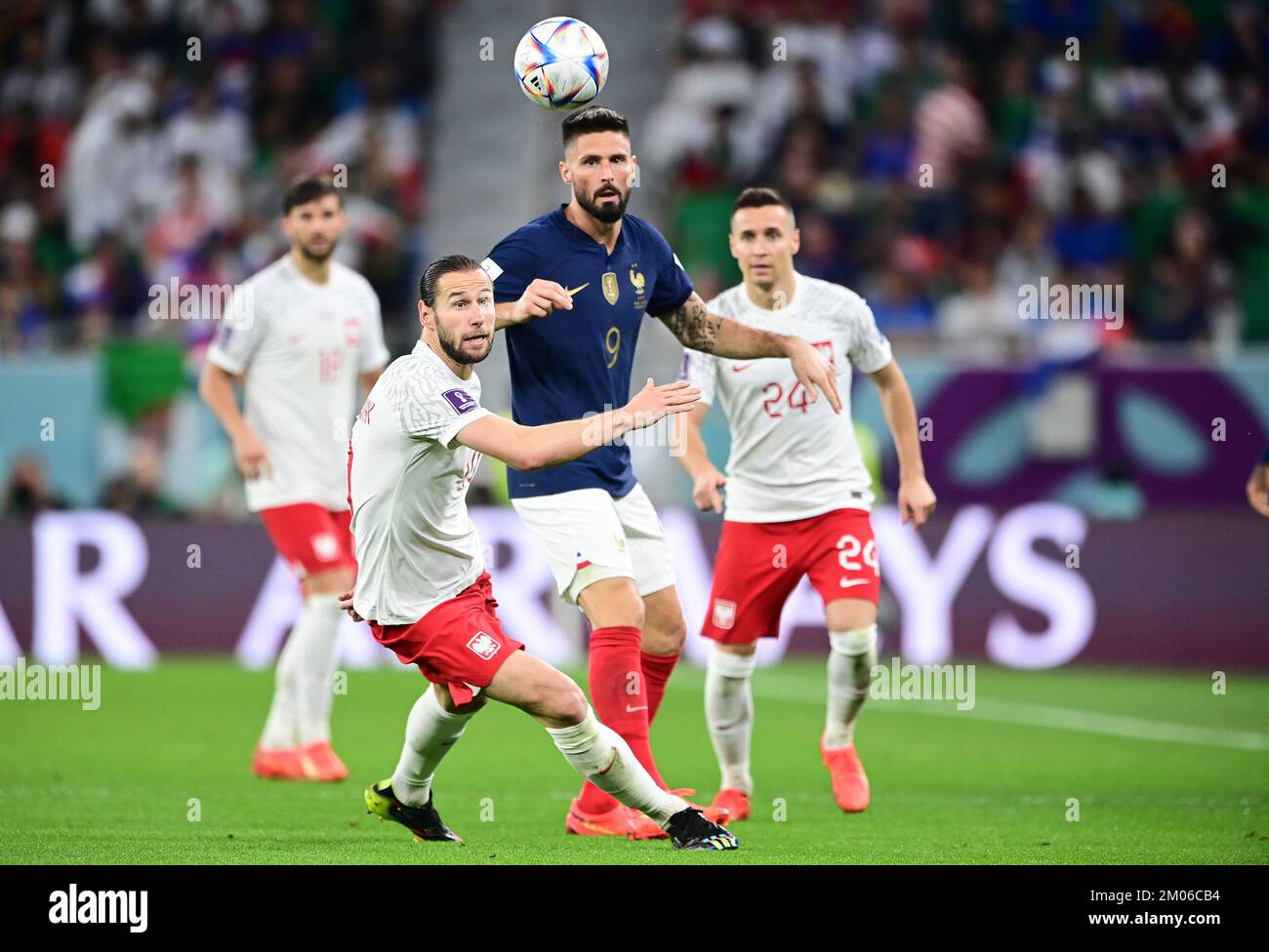 Doha, Katar. 04th Dec, 2022. v.l. Grzegorz Krychowiak, Olivier Giroud ...