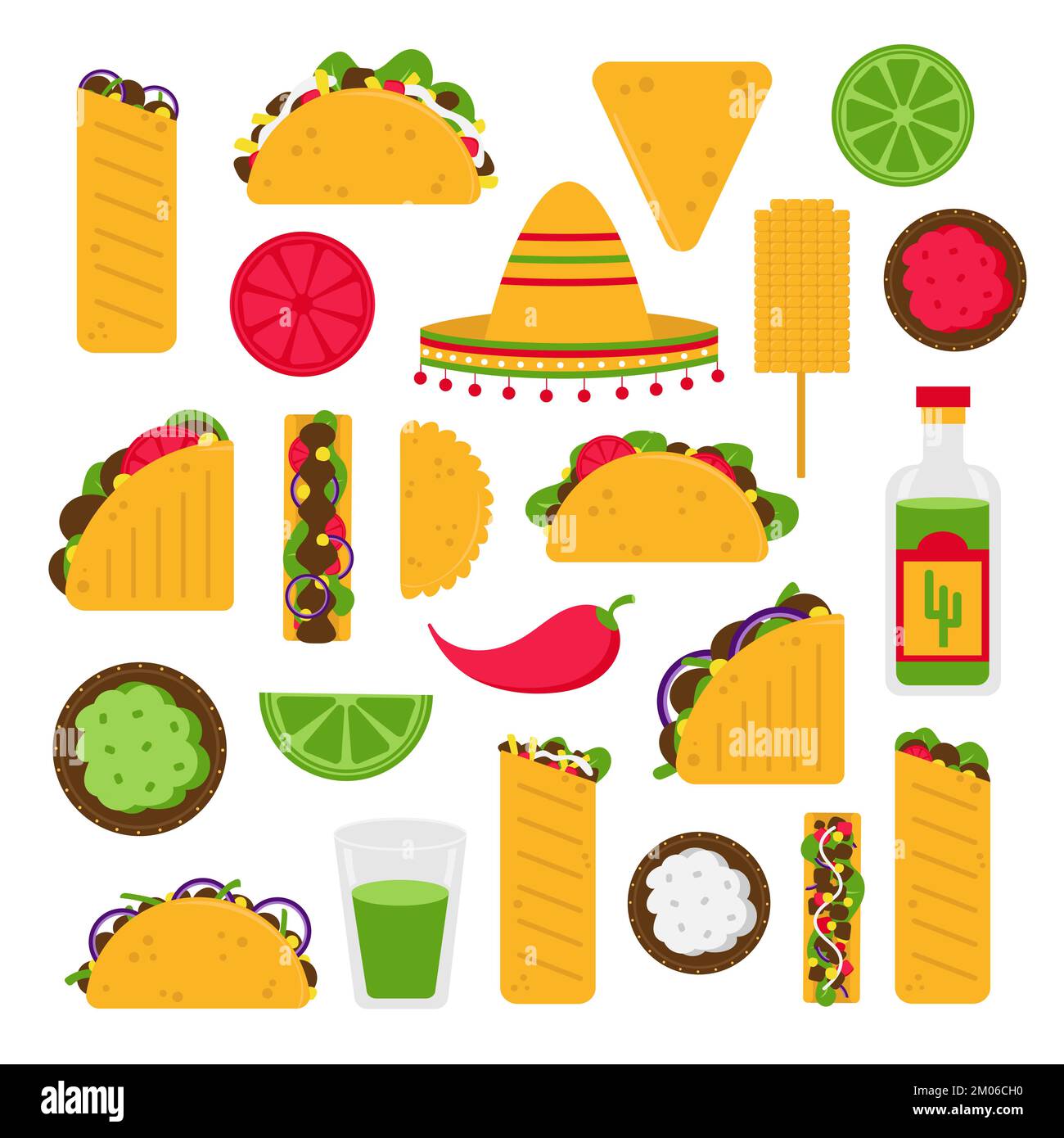 Vegetable taco bowl Stock Vector Images - Alamy