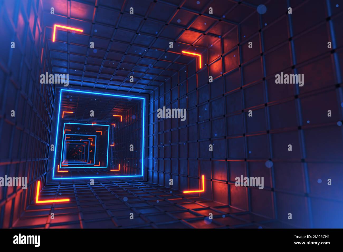 Abstract tunnel 3d model hi-res stock photography and images - Alamy