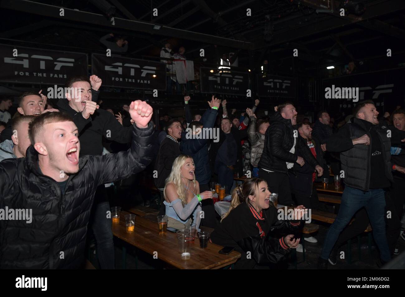 The Mill, Digbeth, Birmingham, December 4th 2022 - England fans go Wild ...