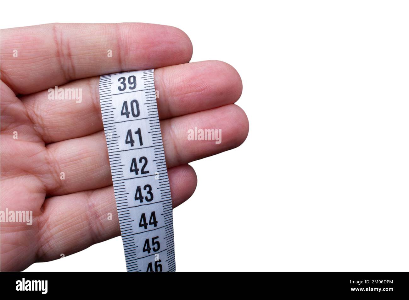 Measure tape ruler isolated on white background. Metric measurement ...