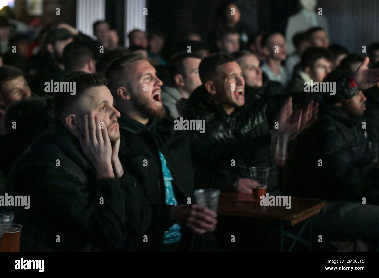 The Mill, Digbeth, Birmingham, December 4th 2022 - England fans at the ...