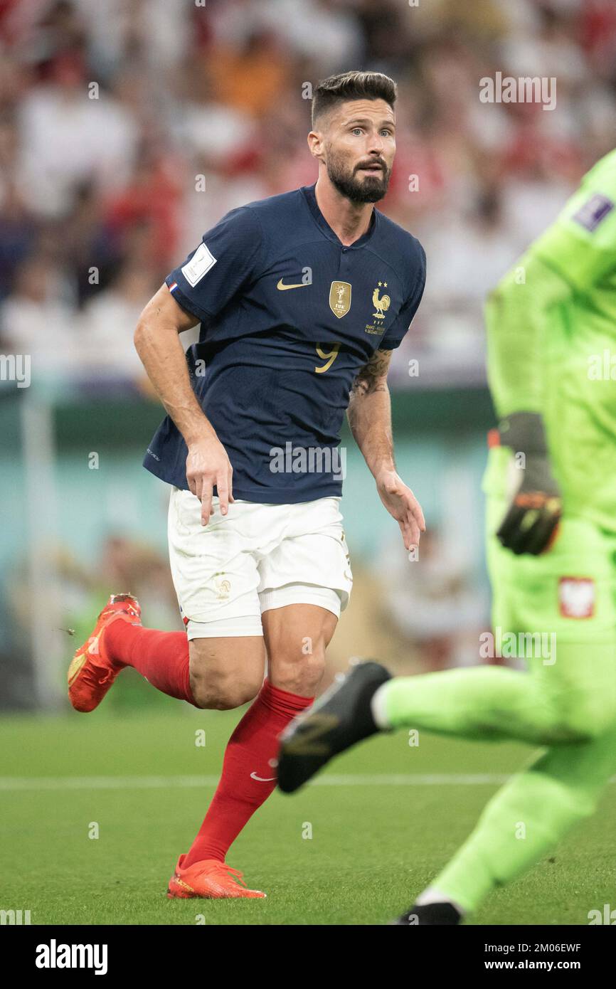 Olivier Giroud of France in action during the FIFA World Cup Qatar 2022 ...