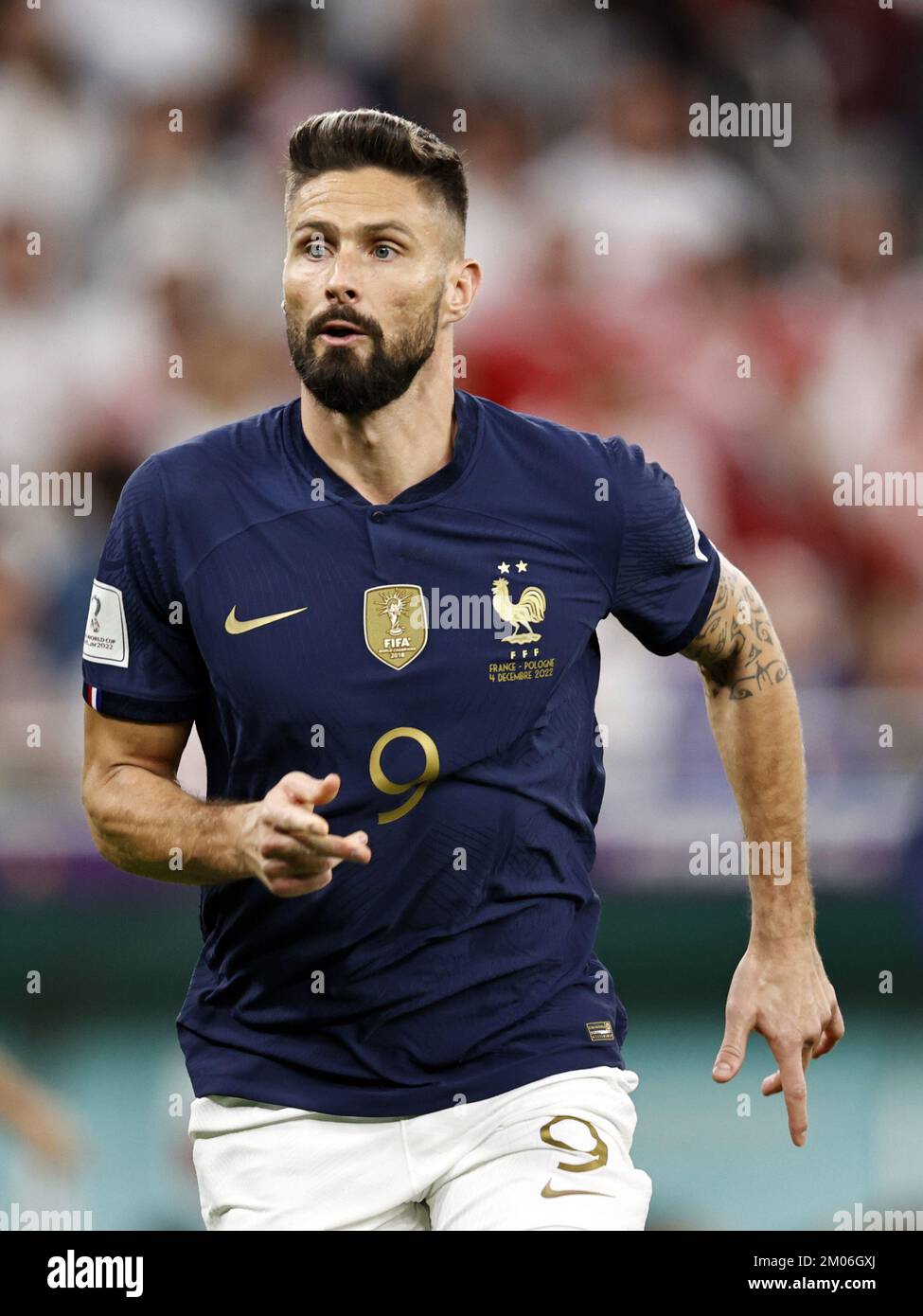 Doha, Qatar. 04th Dec, 2022. DOHA - Olivier Giroud of France during the ...