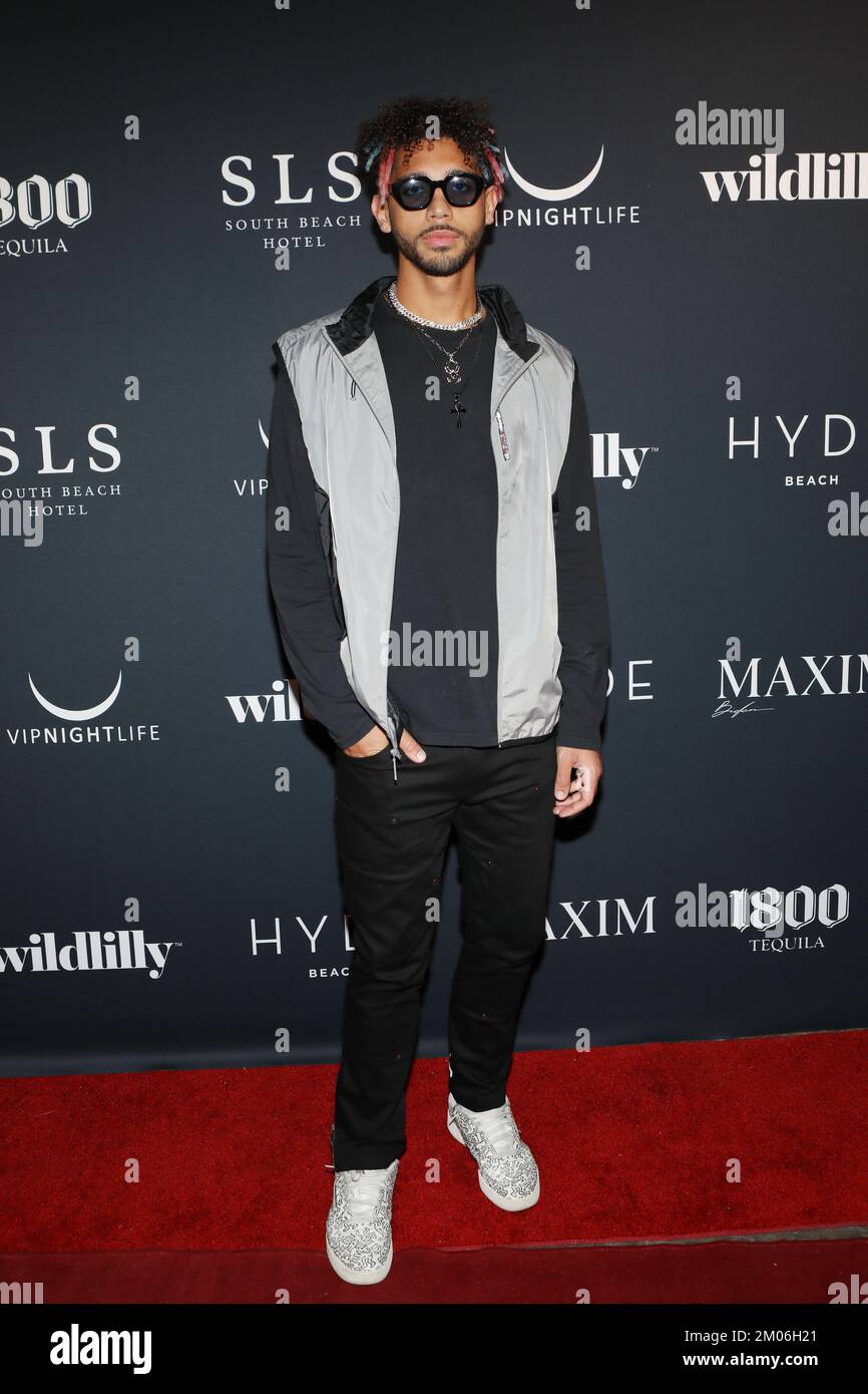Jovan Clark attends MAXIM's Annual Art Basel Party at SLS South Beach ...