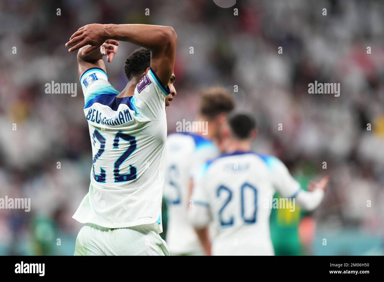 Al Khor, Qatar. 04th Dec, 2022. Jude Bellingham of England during the ...