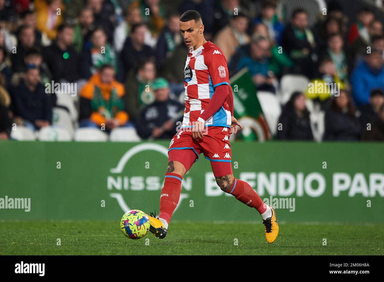 Alberto Rodriguez of CD Lugo during La Liga Smartbankat El Sardinero ...