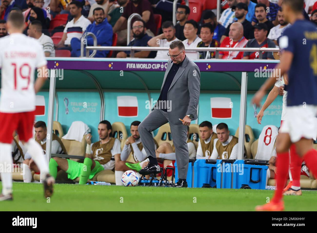 Doha, Qatar. 4th Dec, 2022. Czesaw Michniewicz head coach (POL ...