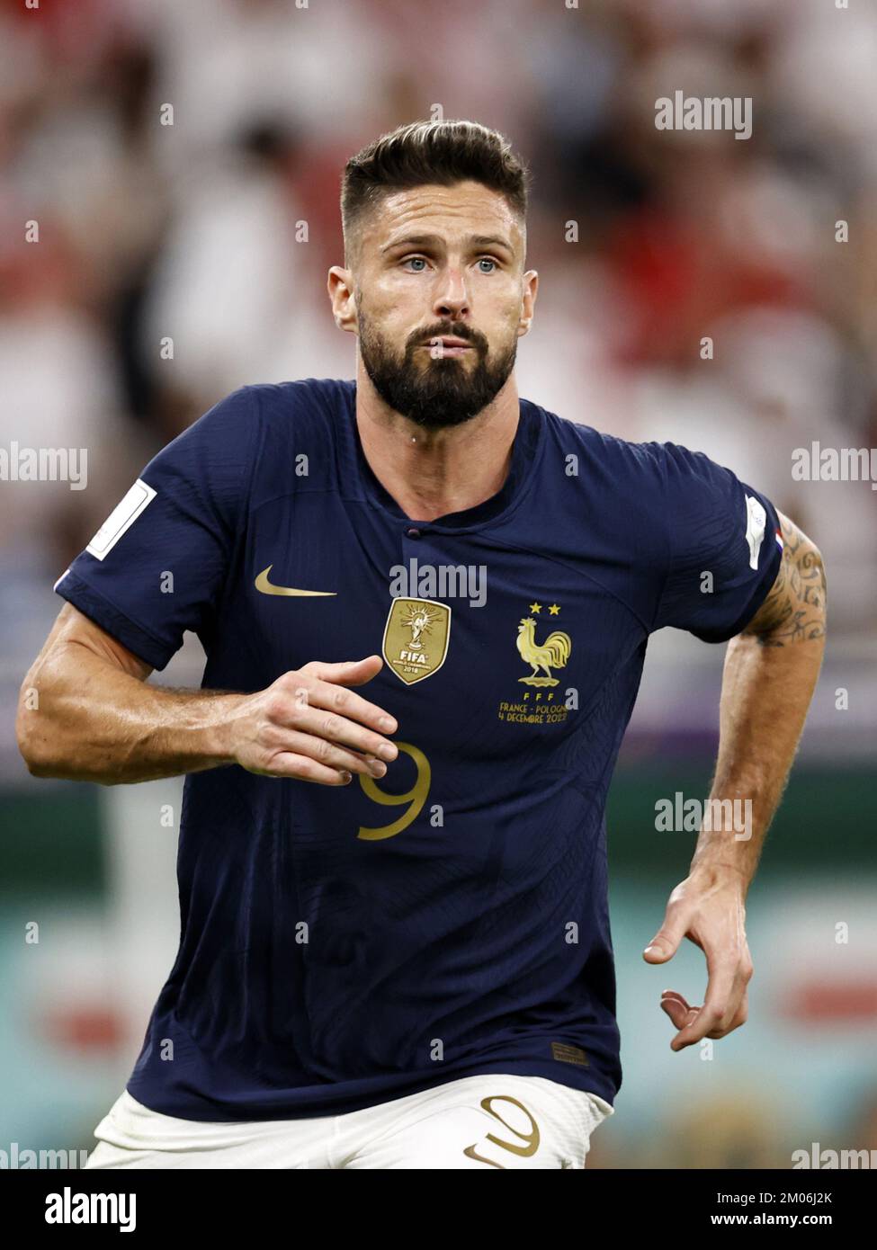 Doha, Qatar. 04th Dec, 2022. DOHA - Olivier Giroud of France during the ...
