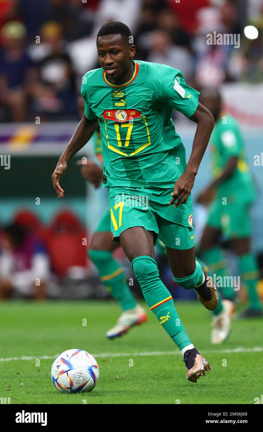 Al Khor, Qatar. 4th Dec, 2022. Pape Matar Sarr of Senegal during the ...