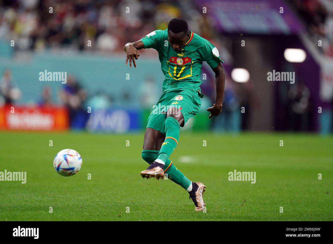 Senegal's Pape Matar Sarr during the FIFA World Cup Round of Sixteen ...