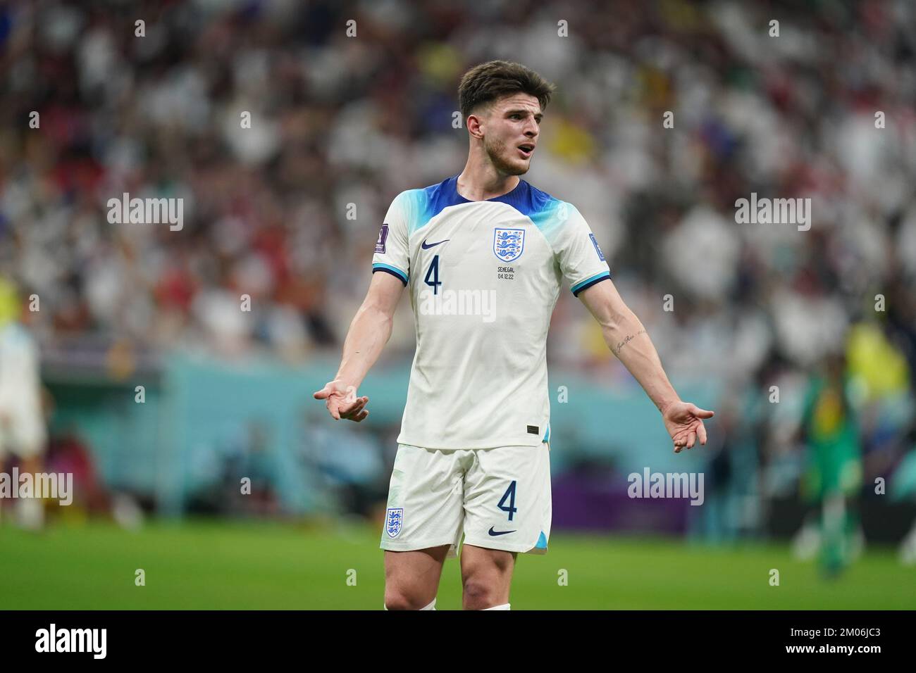 England's Declan Rice during the FIFA World Cup Round of Sixteen match ...