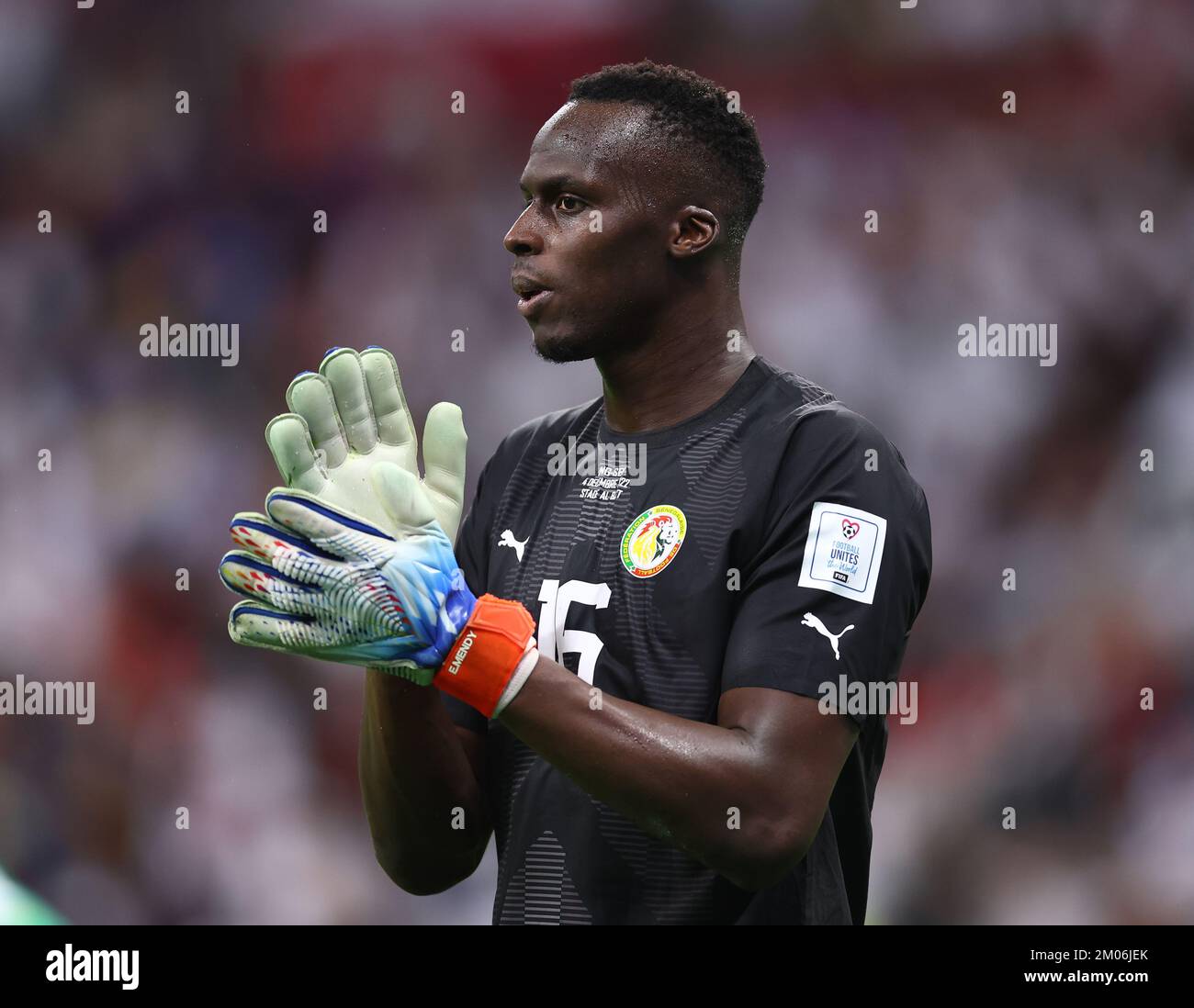Al Khor, Qatar. 4th Dec, 2022. Edouard Mendy of Senegal during the FIFA ...