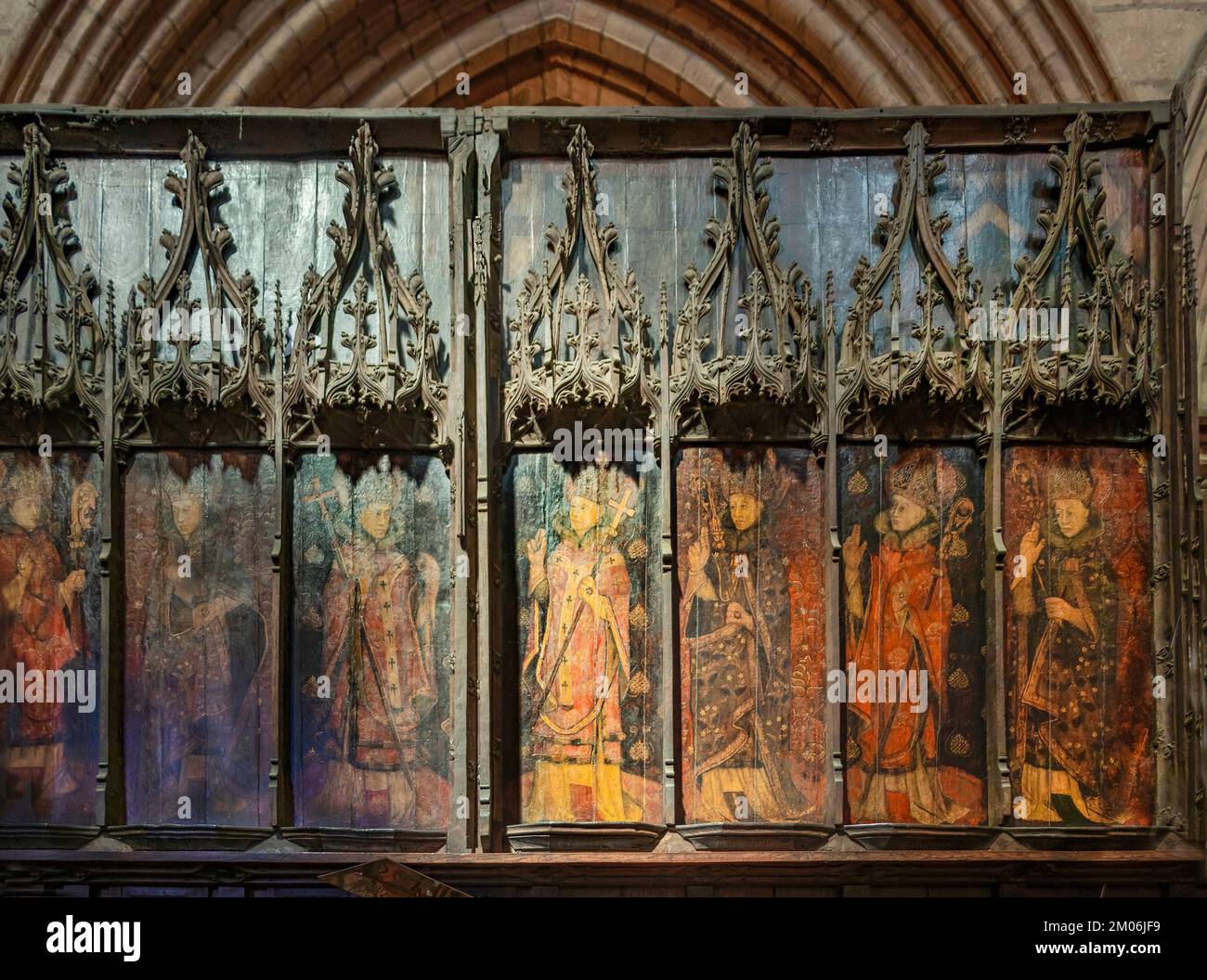 Wooden rood screen hi-res stock photography and images - Alamy