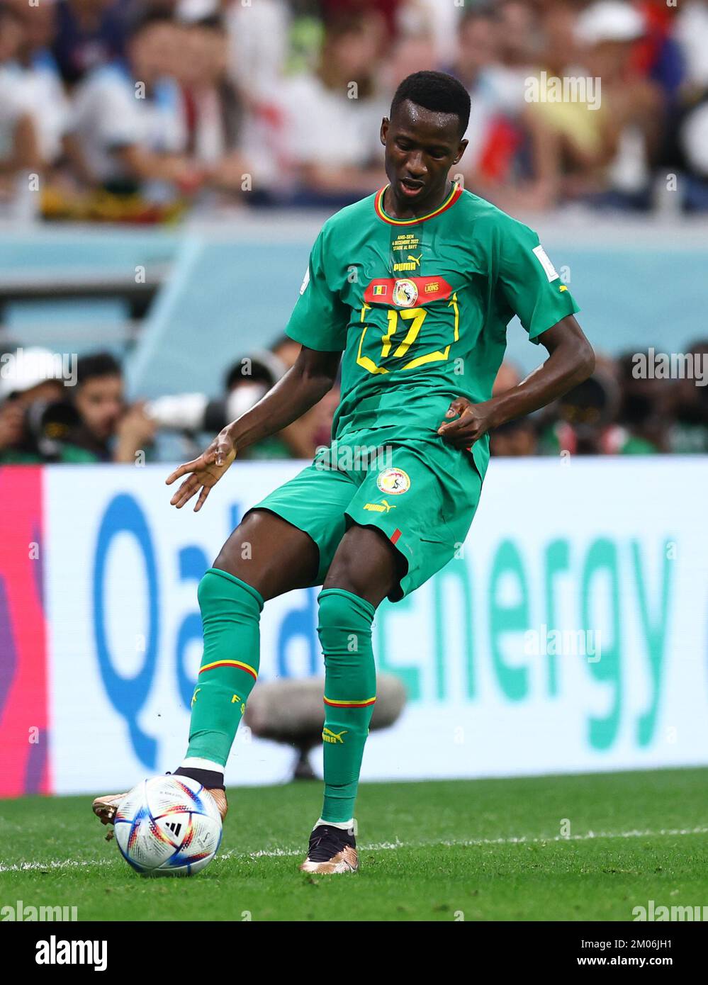 Al Khor, Qatar. 4th Dec, 2022. Pape Matar Sarr of Senegal during the ...