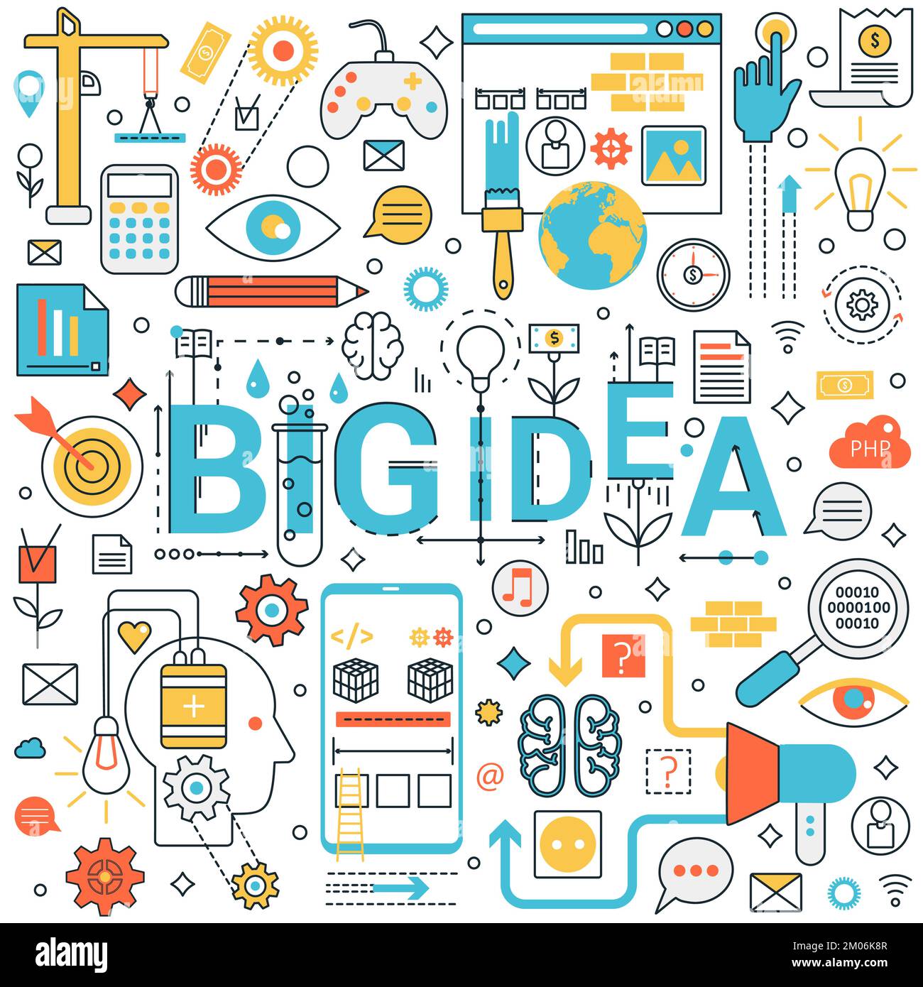 Power improvement project Stock Vector Images - Alamy