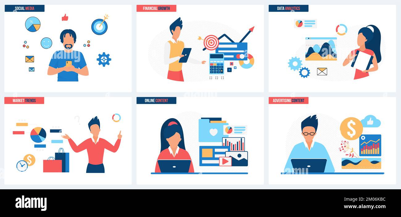 Financial growth analytics, advertising market trends and social media ...