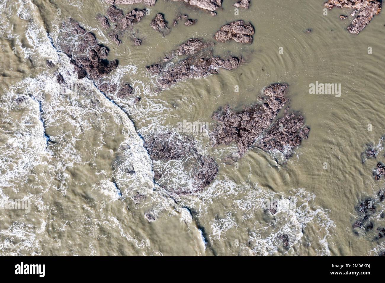 Water texture, rocks, ocean landscape Stock Photo - Alamy