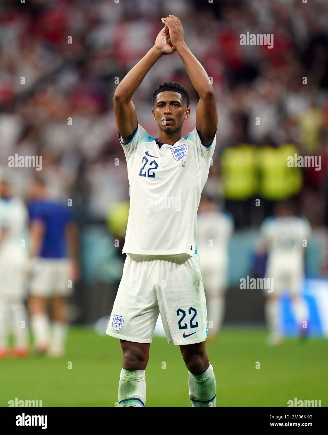 England's Jude Bellingham celebrates at the final whistle following the ...