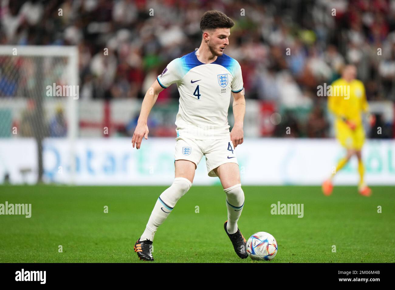 Al Khor, Qatar. 04th Dec, 2022. Declan Rice of England during the FIFA ...