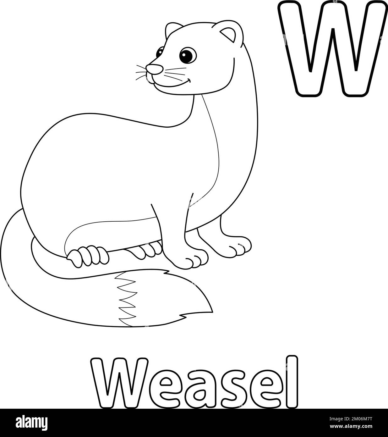 Weasel Animal Alphabet ABC Isolated Coloring W Stock Vector Image & Art ... Weasel Animal Alphabet ABC Isolated Coloring W Stock Vector Image & Art ...