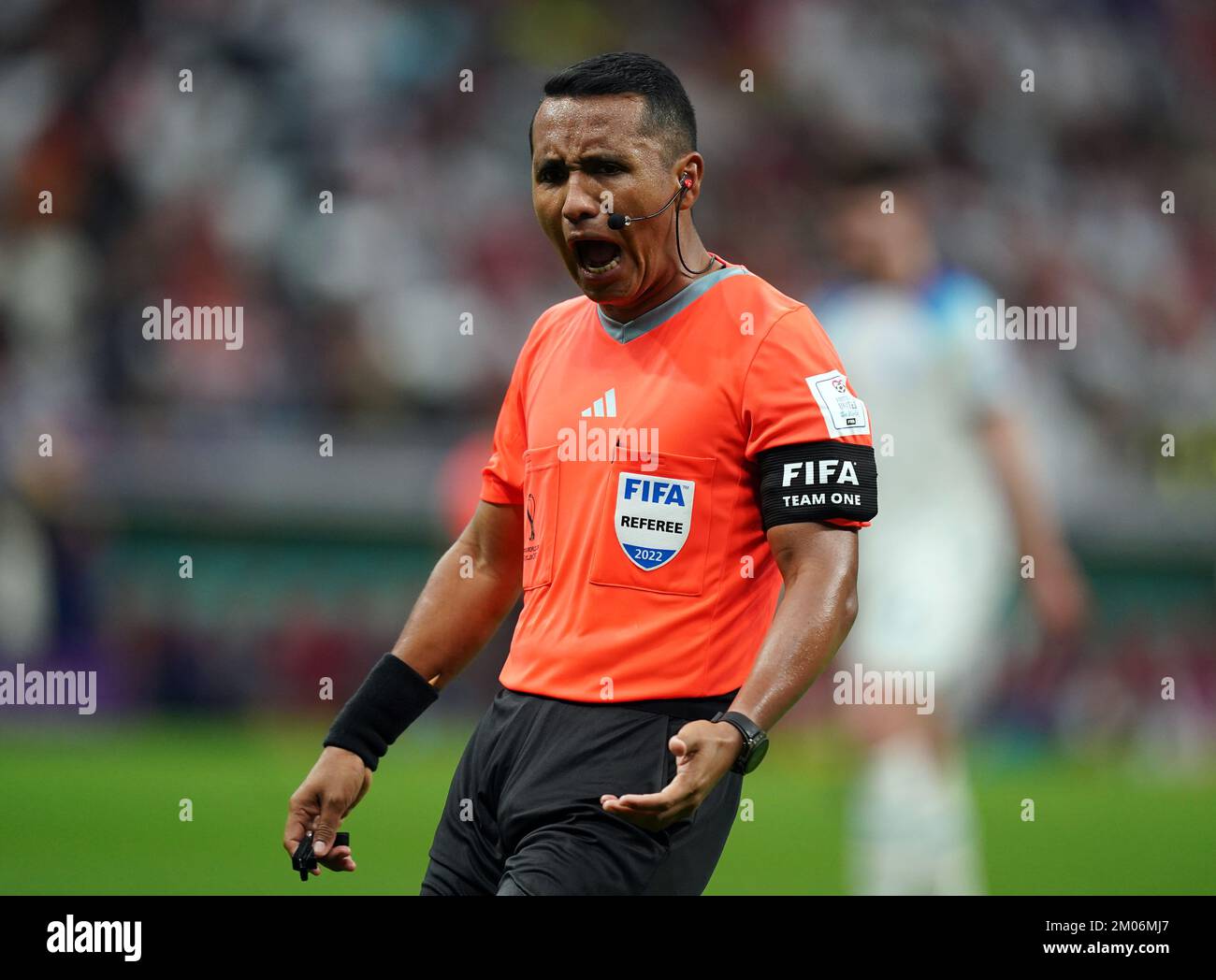 Referee Ivan Arcides Barton Cisneros during the FIFA World Cup Round of ...
