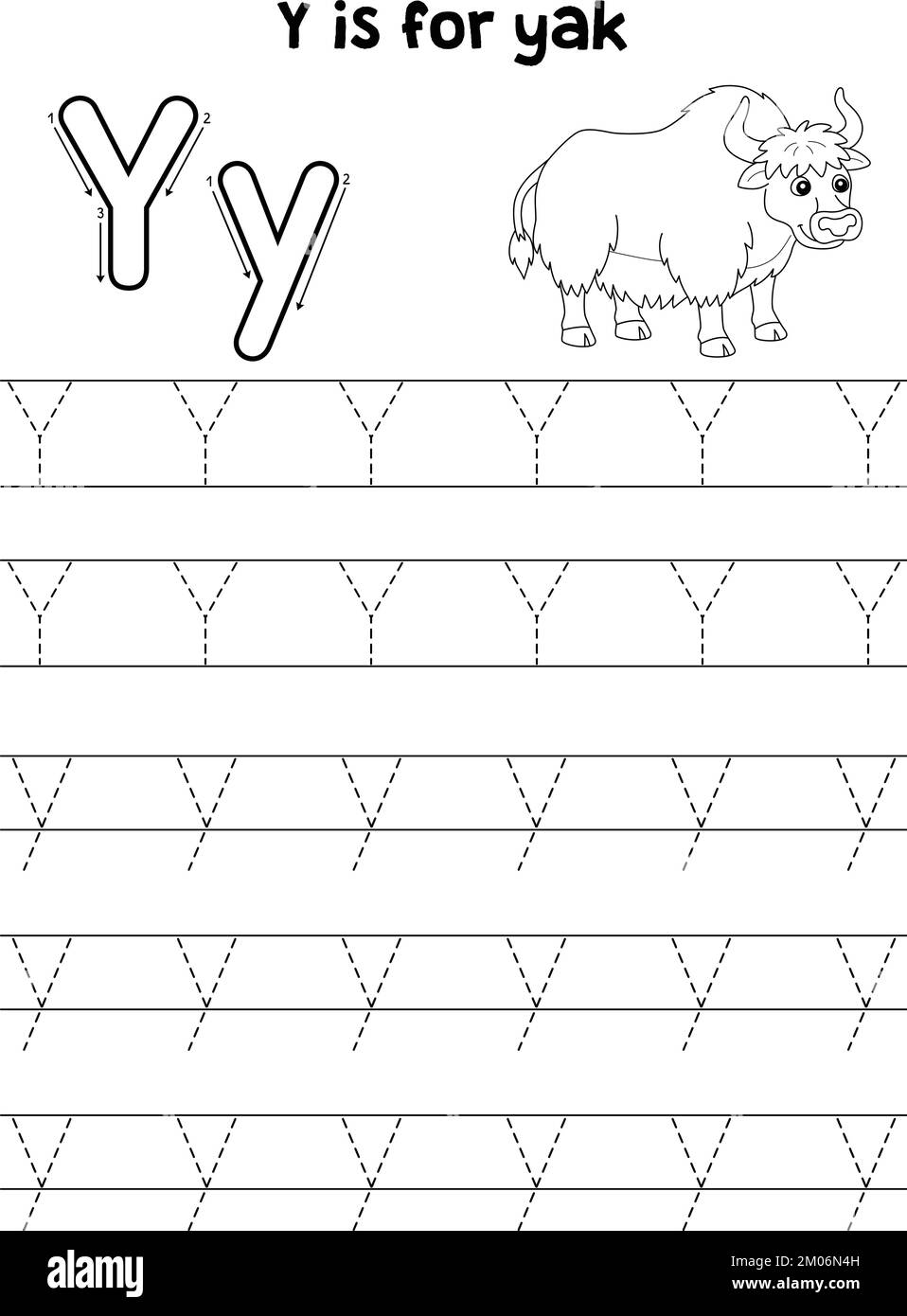 Letter y tracing hi-res stock photography and images - Alamy