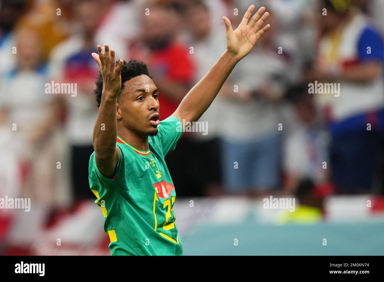 Abdou Diallo of Senegal during the FIFA World Cup Qatar 2022 match ...