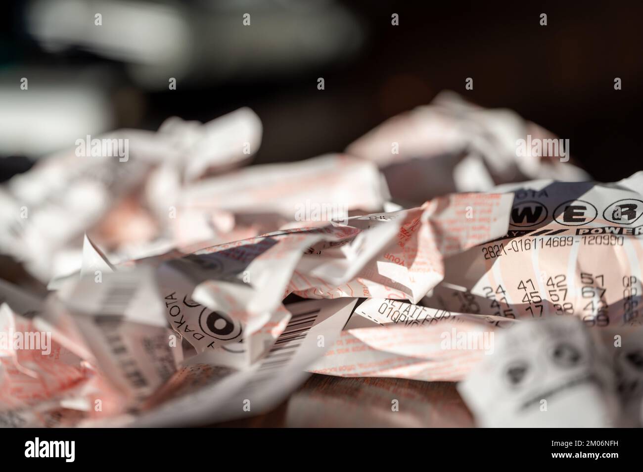 Lottery tickets crumpled hi-res stock photography and images - Alamy