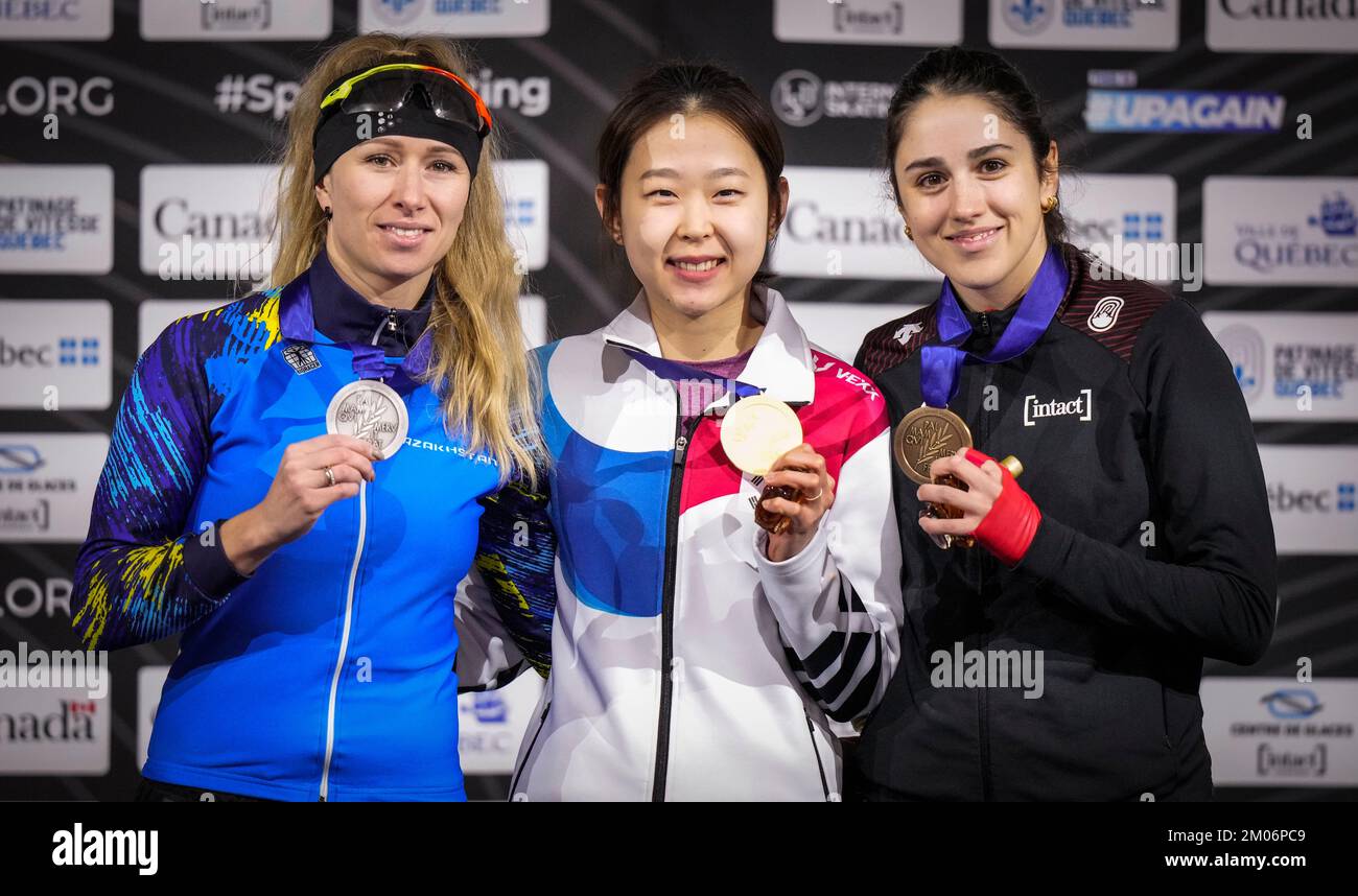 Quebec City, Canada. 4th December, 2022. Min-Sun Kim of Korea ...