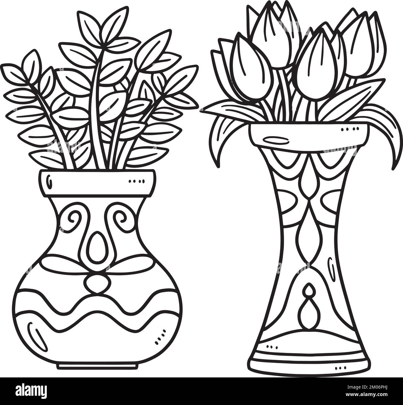 All season flower plants Stock Vector Images - Alamy