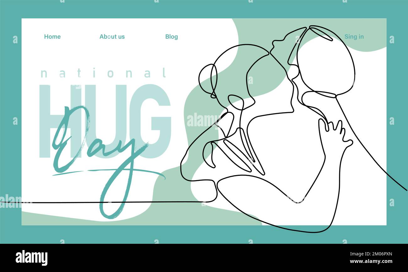 Single hand drawn outline continuous of Web banner or landing page with ...