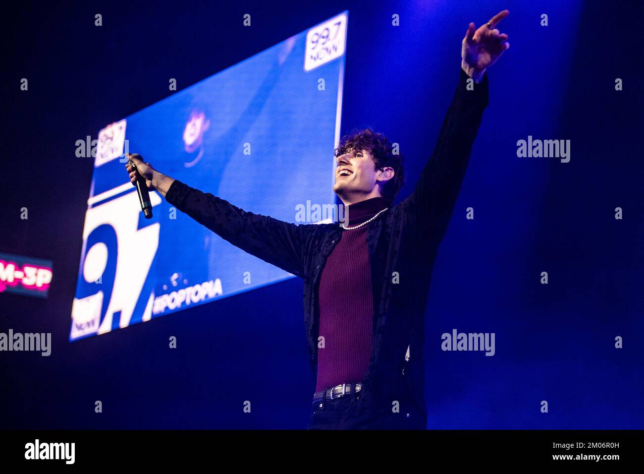 JVKE performs during 99.7 Now's Poptopia 2022 at SAP Center on December 03, 2022 in San Jose ...