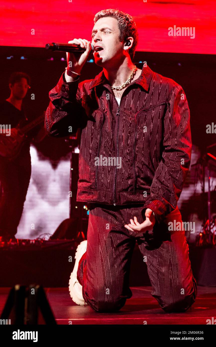 Lauv performs during 99.7 Now's Poptopia 2022 at SAP Center on December ...