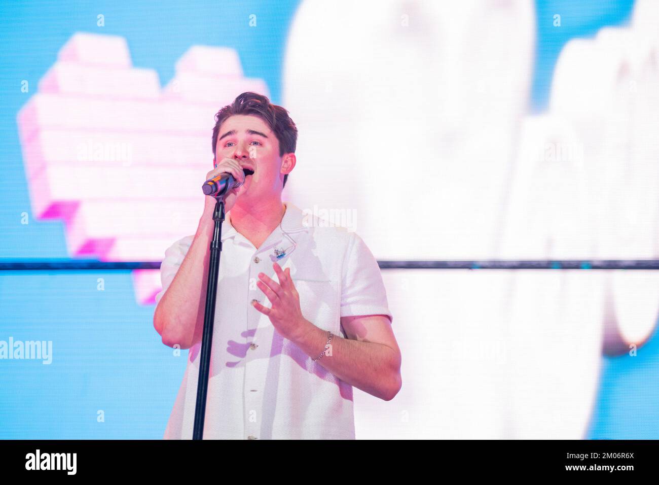 Nicky Youre performs during 99.7 Now's Poptopia 2022 at SAP Center on ...