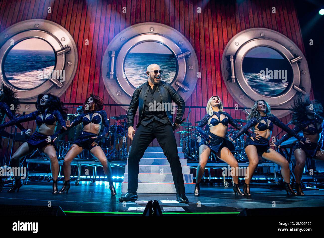Pitbull performs during 99.7 Now's Poptopia 2022 at SAP Center on ...