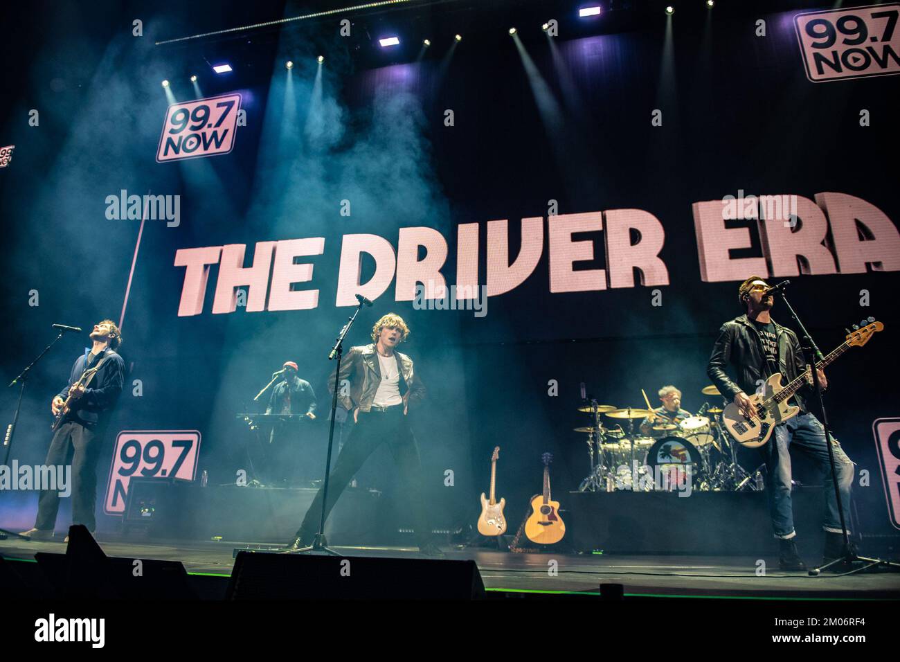 Rocky Lynch and Ross Lynch of The Driver Era perform during 99.7 Now's ...
