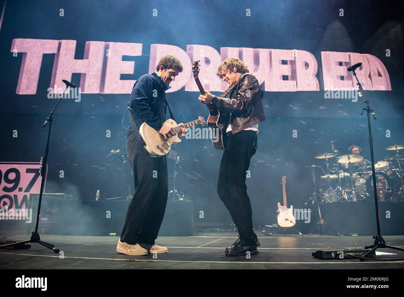 Rocky Lynch and Ross Lynch of The Driver Era perform during 99.7 Now's ...