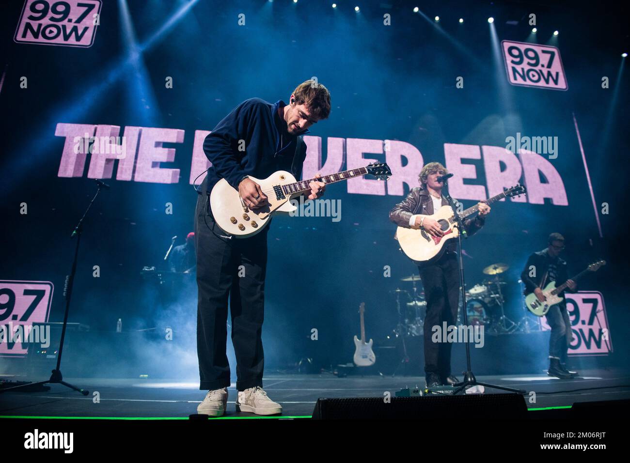 Rocky Lynch and Ross Lynch of The Driver Era perform during 99.7 Now's ...
