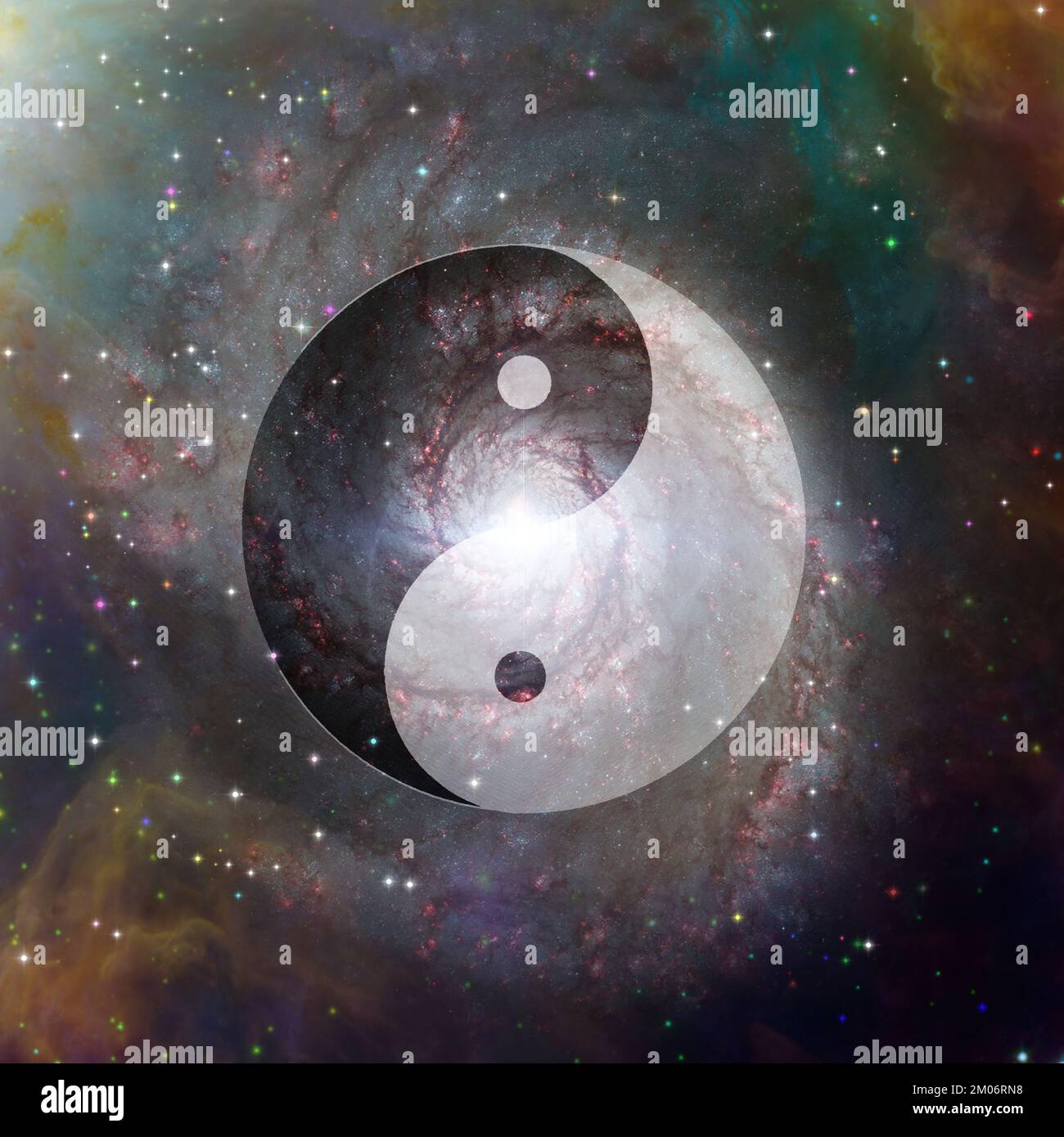Yin Yang Celestial. 3D rendering Stock Photo - Alamy