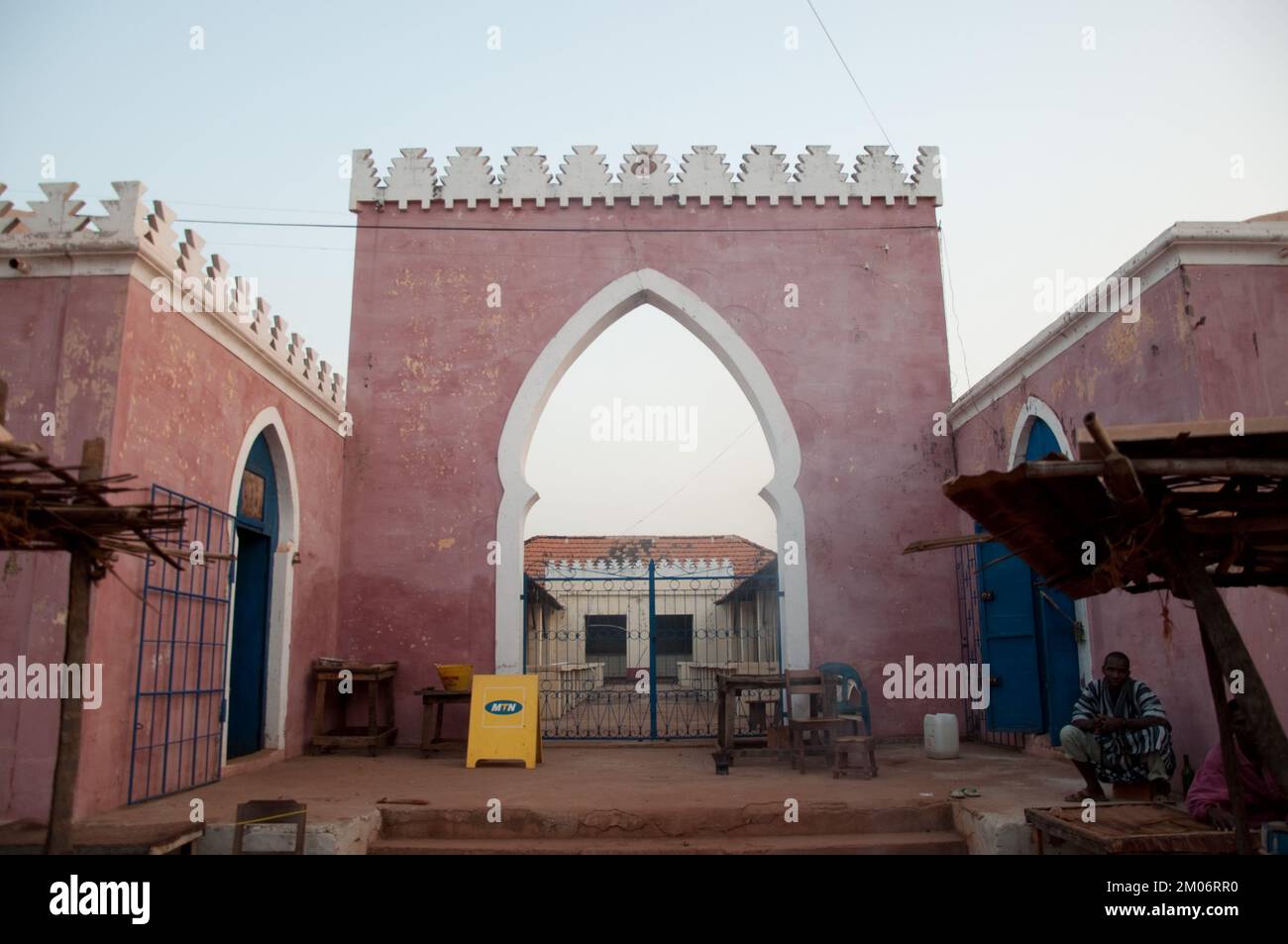 Entrance old market, Bafata, Bafata Region, Guinea Bissau Stock Photo ...