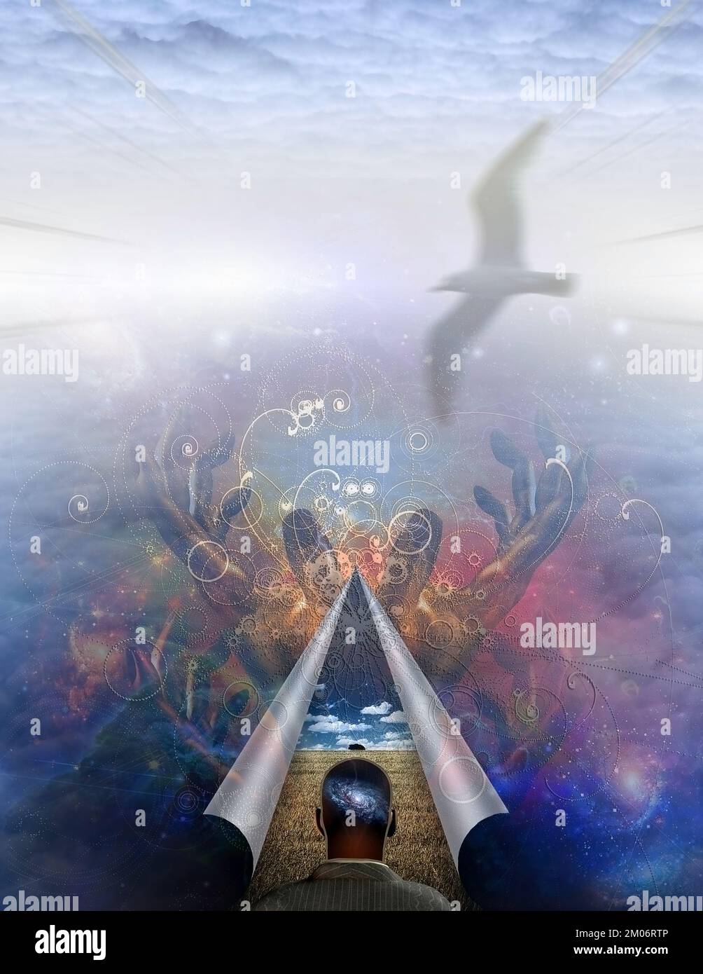 Dream and Revealing. 3D rendering Stock Photo - Alamy