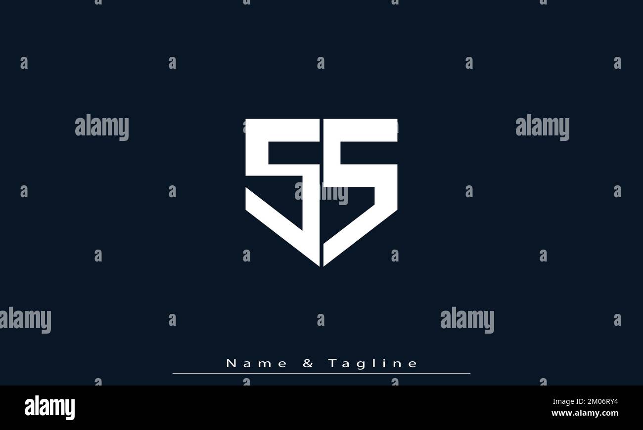 Alphabet letters Initials Monogram logo SS Stock Vector Image & Art - Alamy