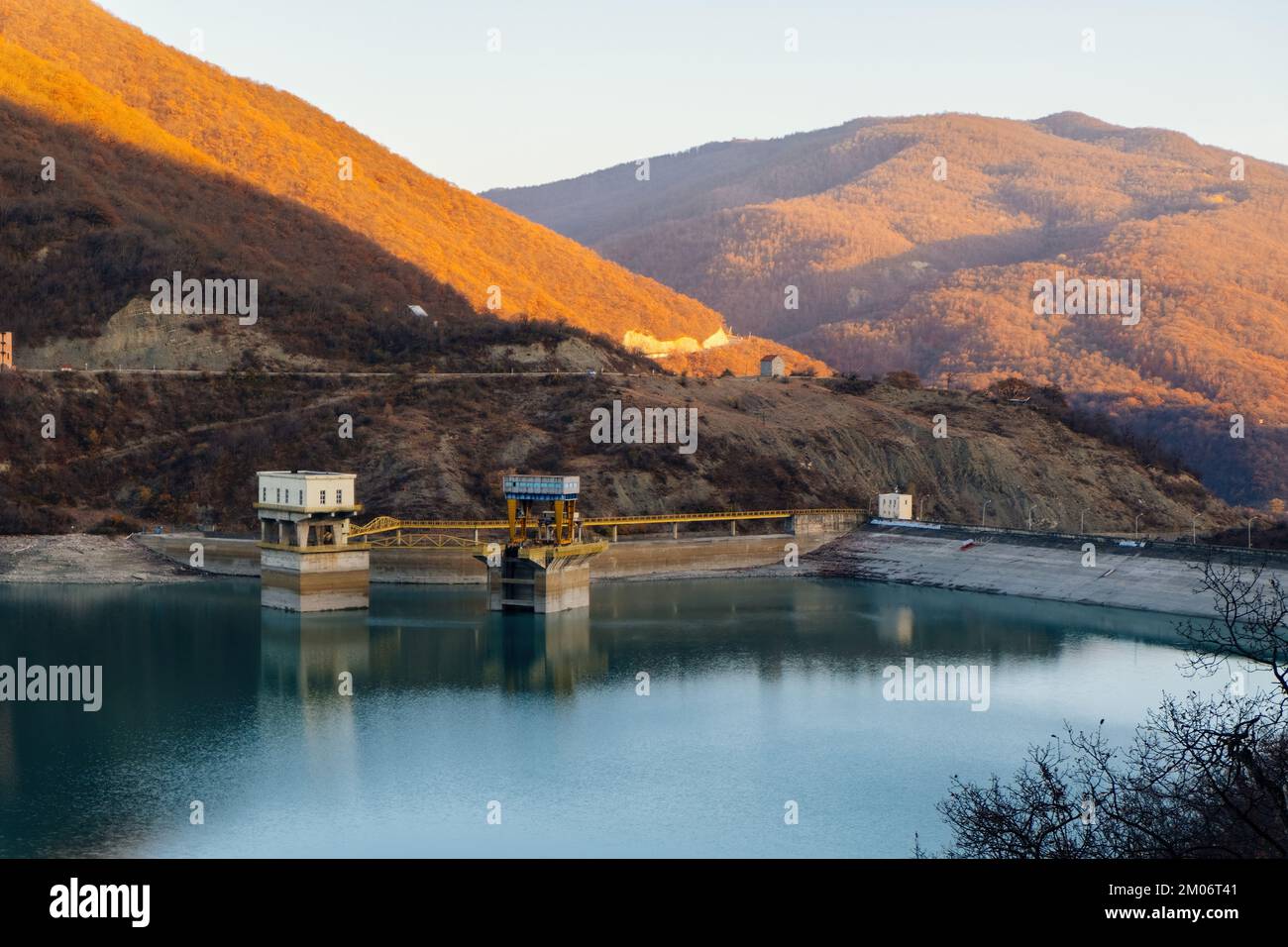 Dam of hydroelectric power plant in Georgia Stock Photo - Alamy