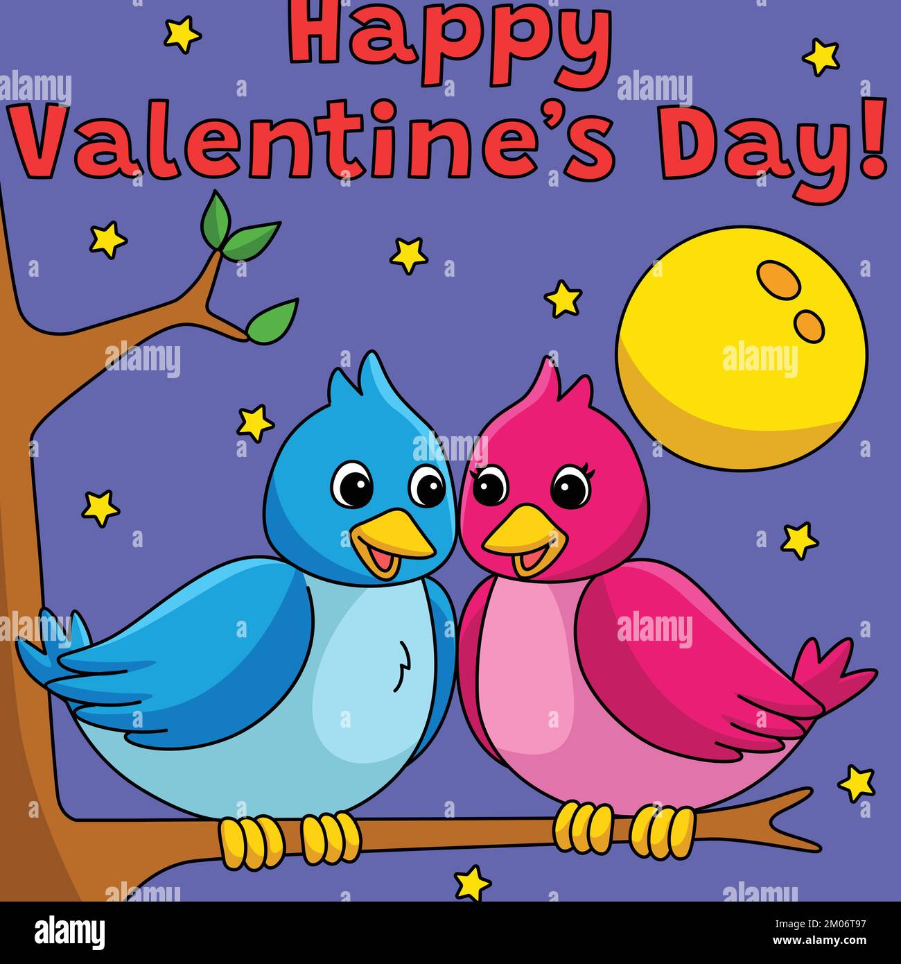 Birds cartoon clipart Stock Vector Images - Alamy