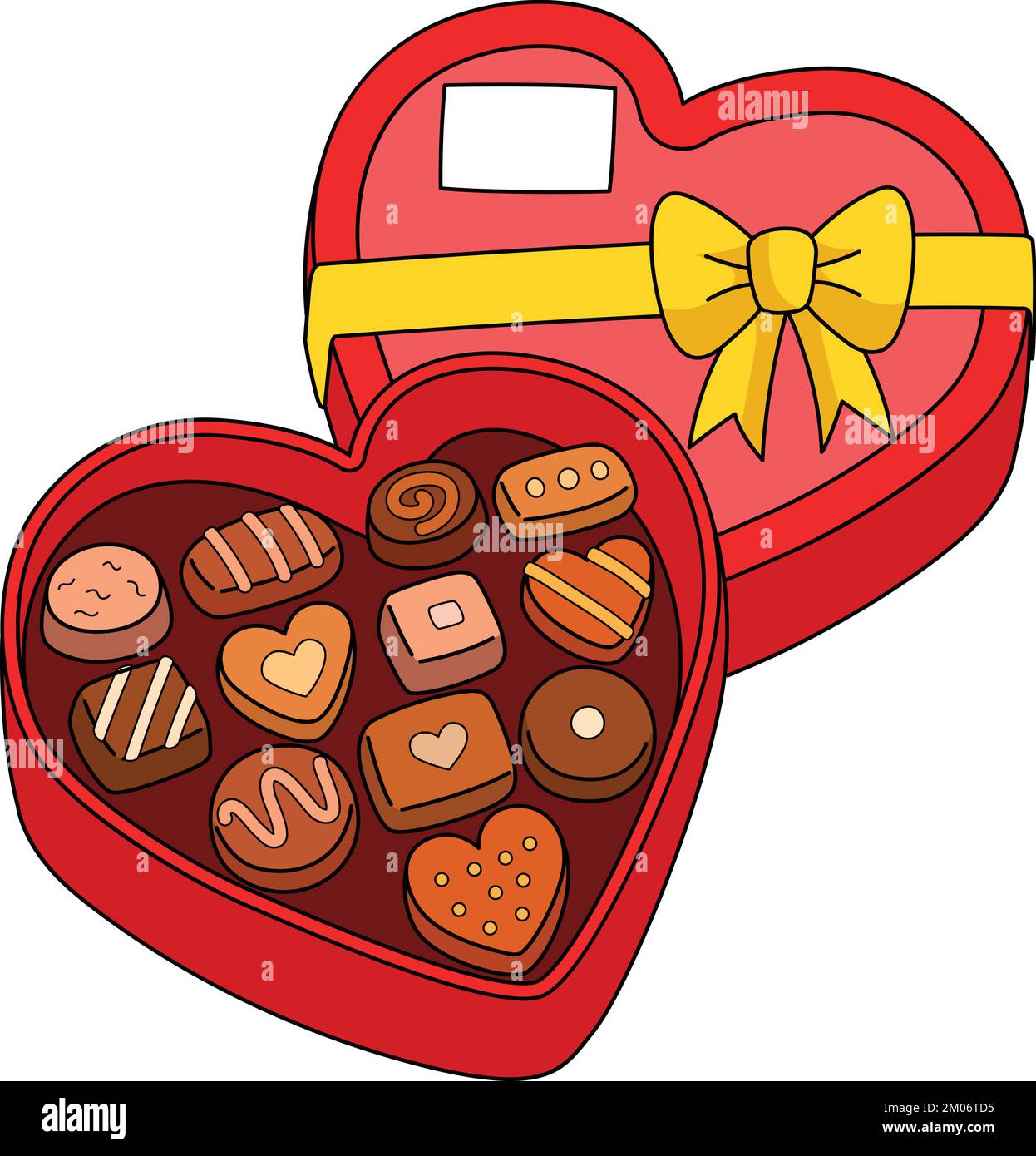 Valentines Day Chocolate Heart Cartoon Clipart Stock Vector Image & Art ...