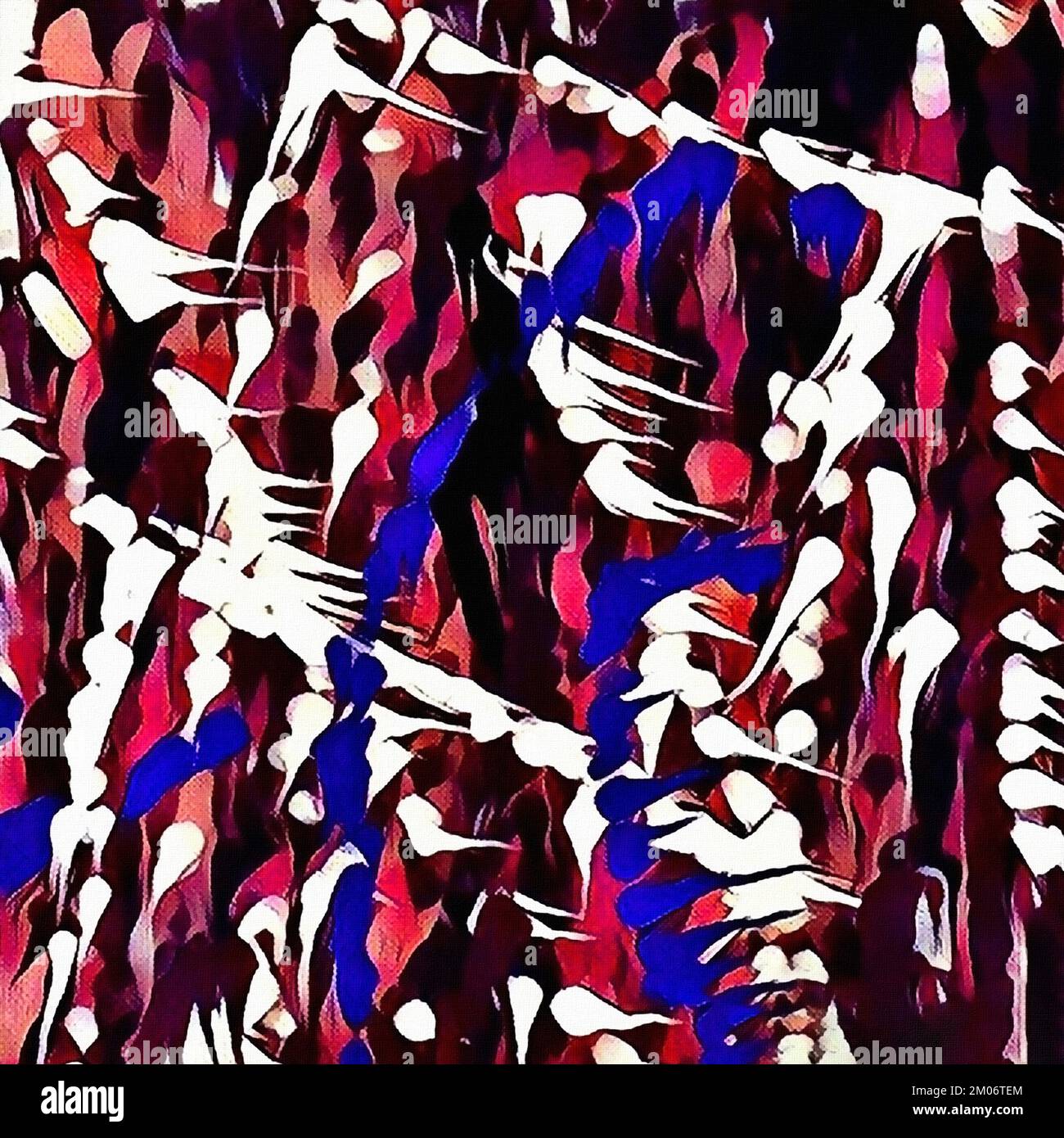 Abstract painting on canvas. Brush strokes. 3D rendering Stock Photo ...