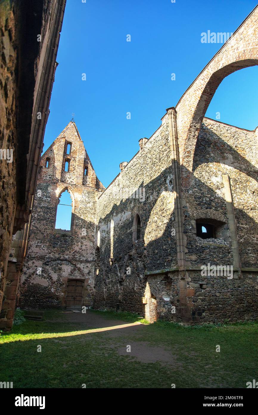Rosa coeli, ruins of church and monastery, Dolni Kounice near Ivancice ...