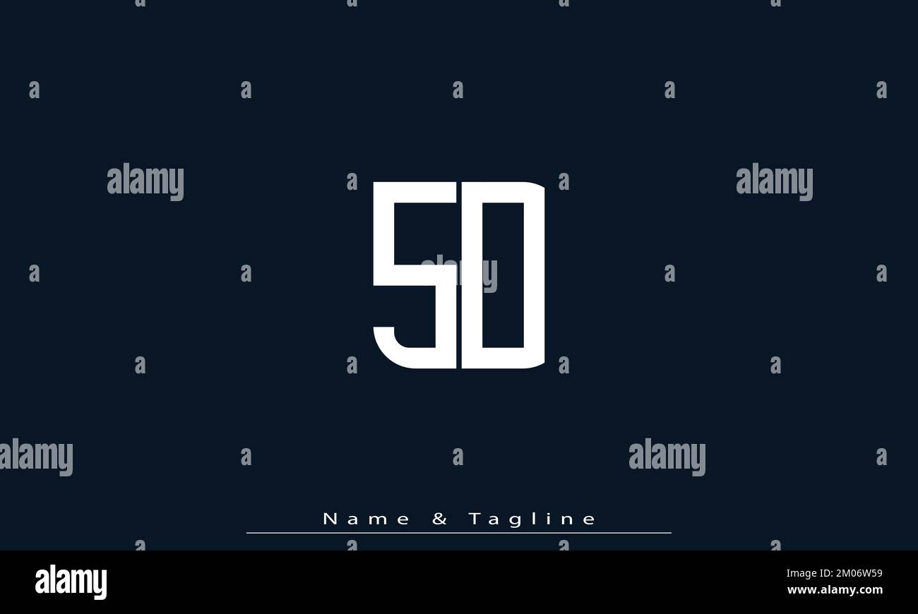 Alphabet letters Initials Monogram logo SO , OS Stock Vector Image ...